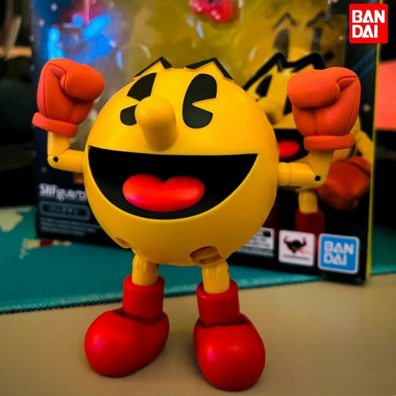 BANDAI S.H.Figuarts SHF Pac Man Super Cute PVC Ação Figura Anime Modelo ...