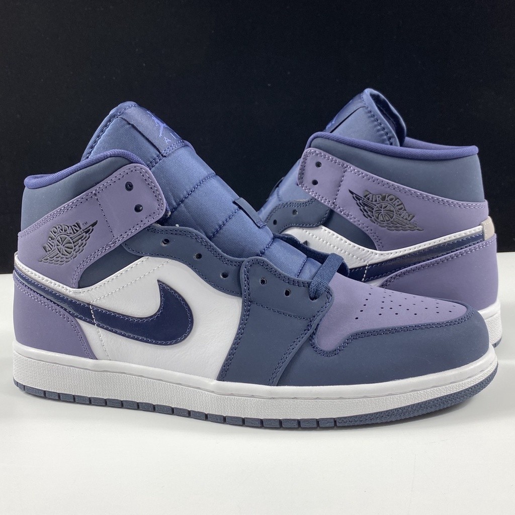 AIR JORDAN 1 MID SANDED ROXO AJ1 AJ NIKE tênis Mulheres Sapatos ...