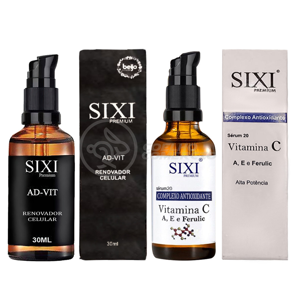 Sixi Premium Ad-Vit 30Ml + Sérum 20 Vitamina C 30Ml | Shopee Brasil