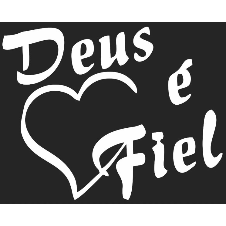 adesivo deus é fiel para carro moto e caminhão | Shopee Brasil