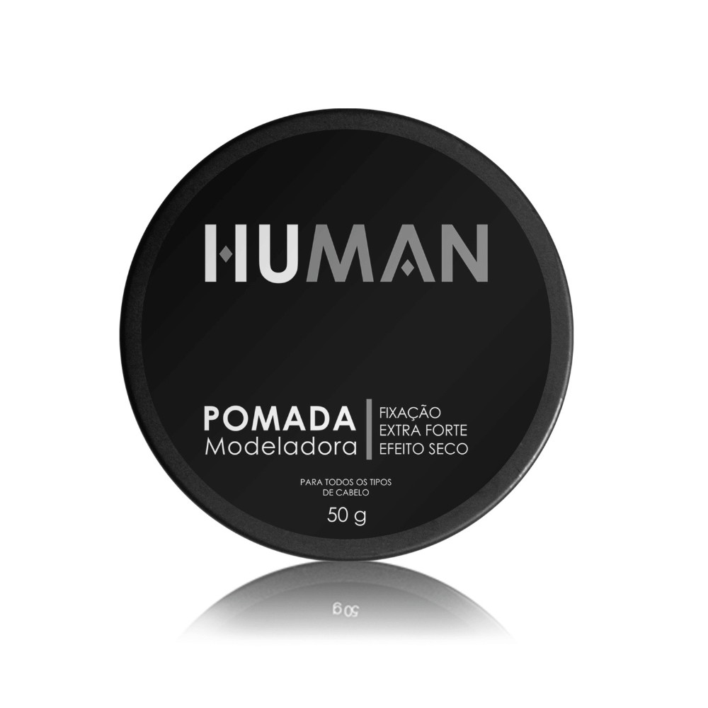 Pomada Modeladora Efeito Seco Extra Forte Human 50g | Shopee Brasil