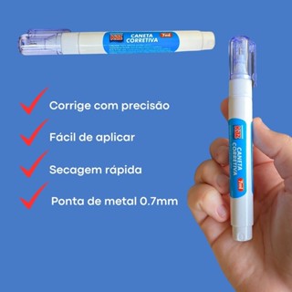 Caneta Corretiva Corretivo Branquinho Errorex 7ml Ergonômica | Shopee ...