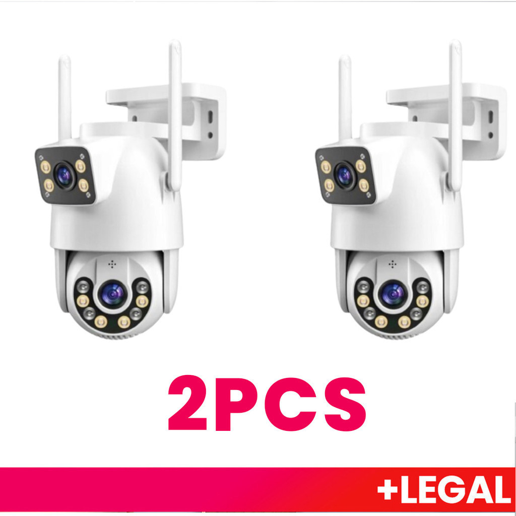 Câmera De Segurança Lente Dupla ICSEE IP66 Wi-Fi 360° Sensor Movimento ...