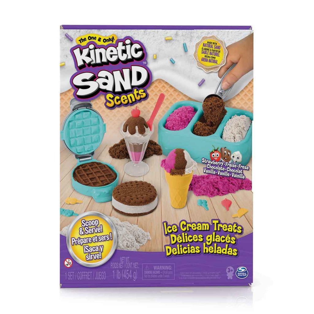 Playset Fábrica De Sorvete + 454g Areia - Kinetic Sand | Shopee Brasil
