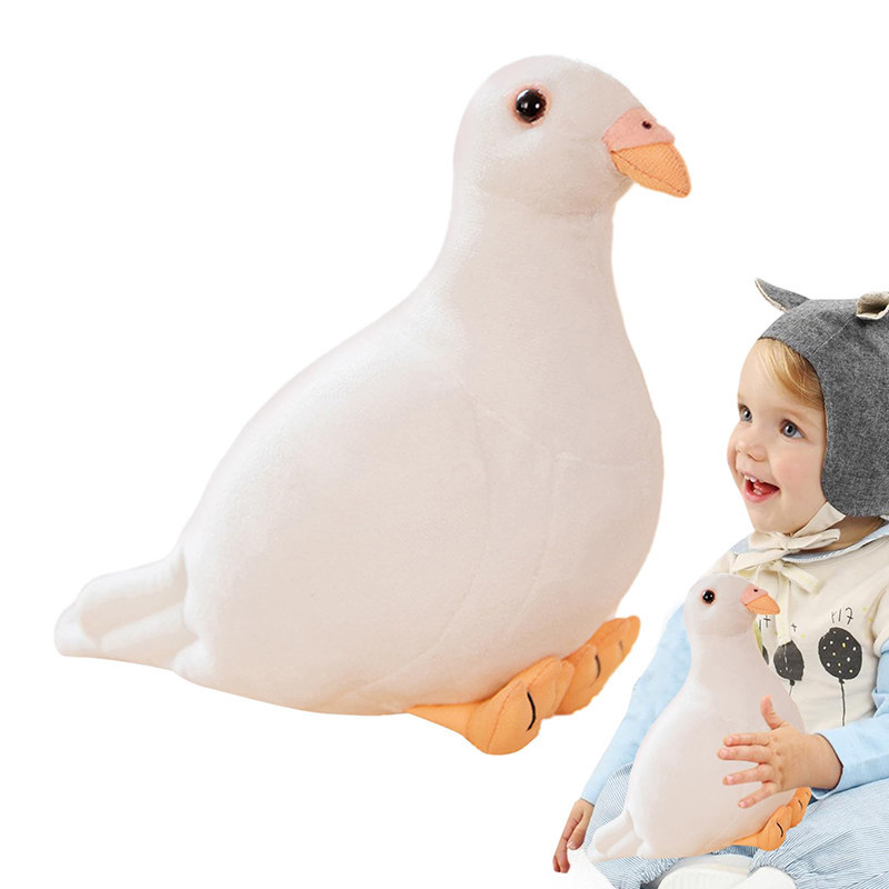 Brinquedo De Pelúcia De Pombo , Animal De Simulação Pássaro Simulado ...