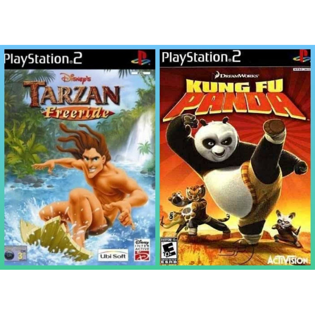 Tarzan E Kung Fu Panda - Ps2 Kit 2 Jogos Promoção | Shopee Brasil