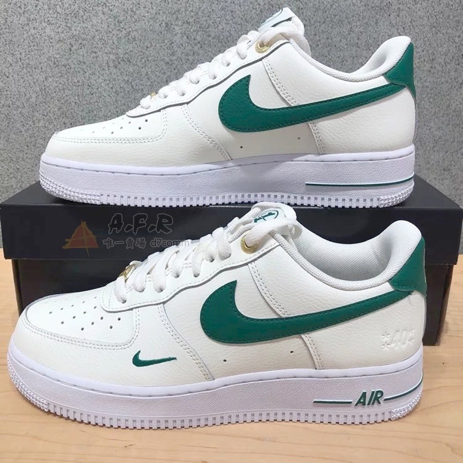 Nike Air Force 1 AF1 40o Aniversário Branco Verde Bege Verde Verde ...