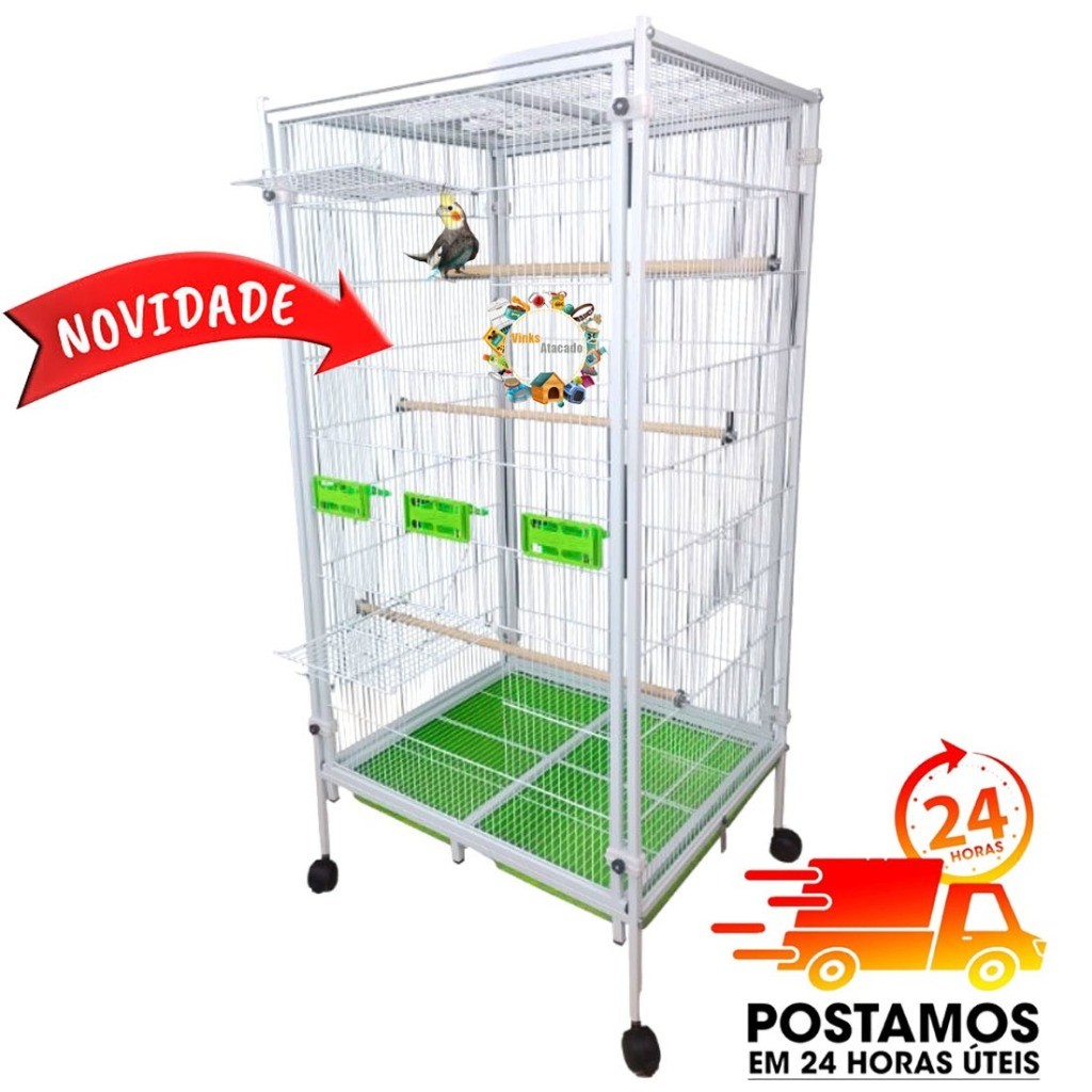Viveiro Grande MODULE 1 Para Pássaros Calopsita, Agapornis, Canários ...