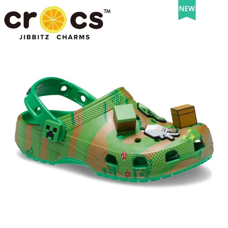 Crocs Para KIDS MINECRAFT ELEVATED CLOG cross Sapatos De Buraco ...
