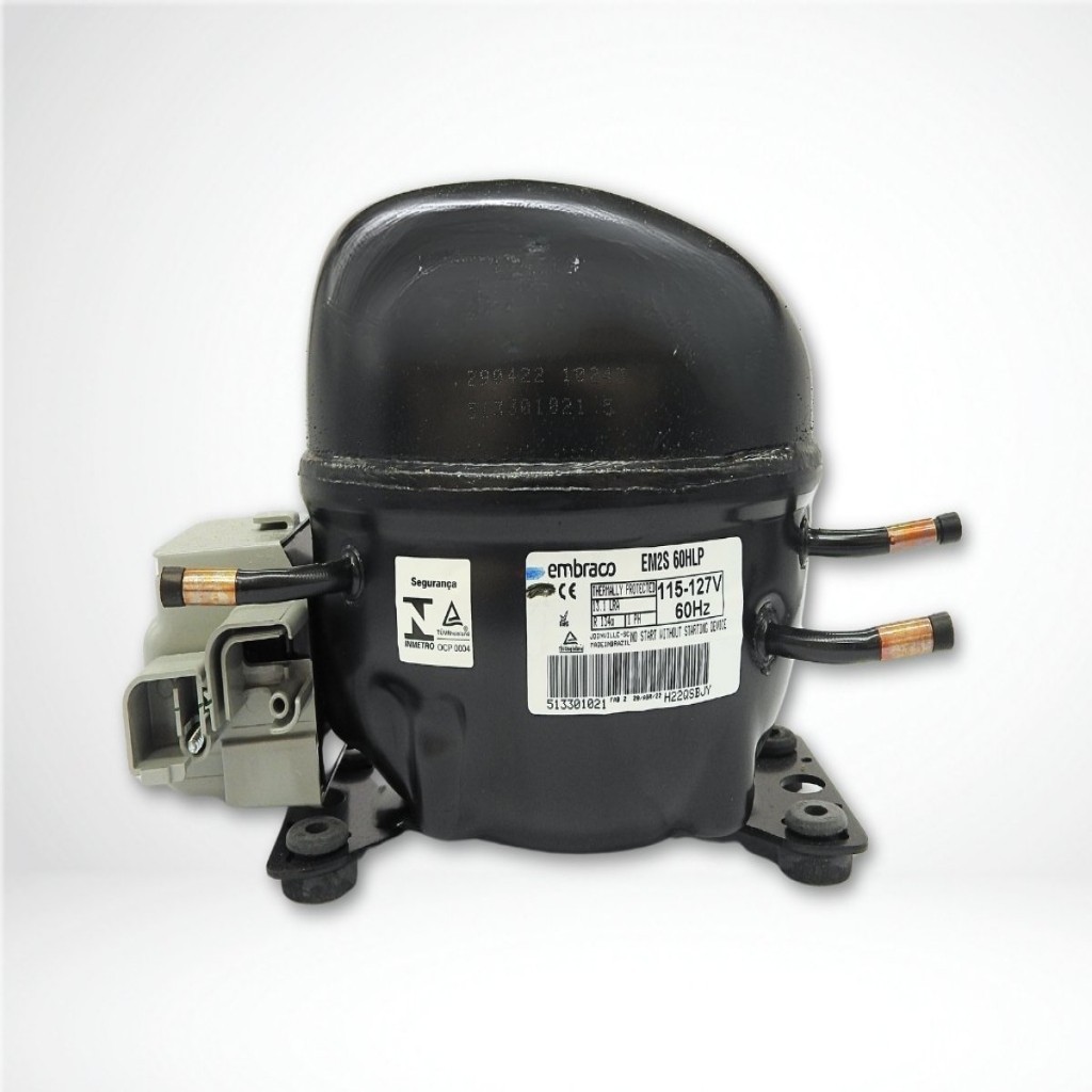 Compressor 1/6 R134a Embraco Em2s60 127v - A99267802 | Shopee Brasil