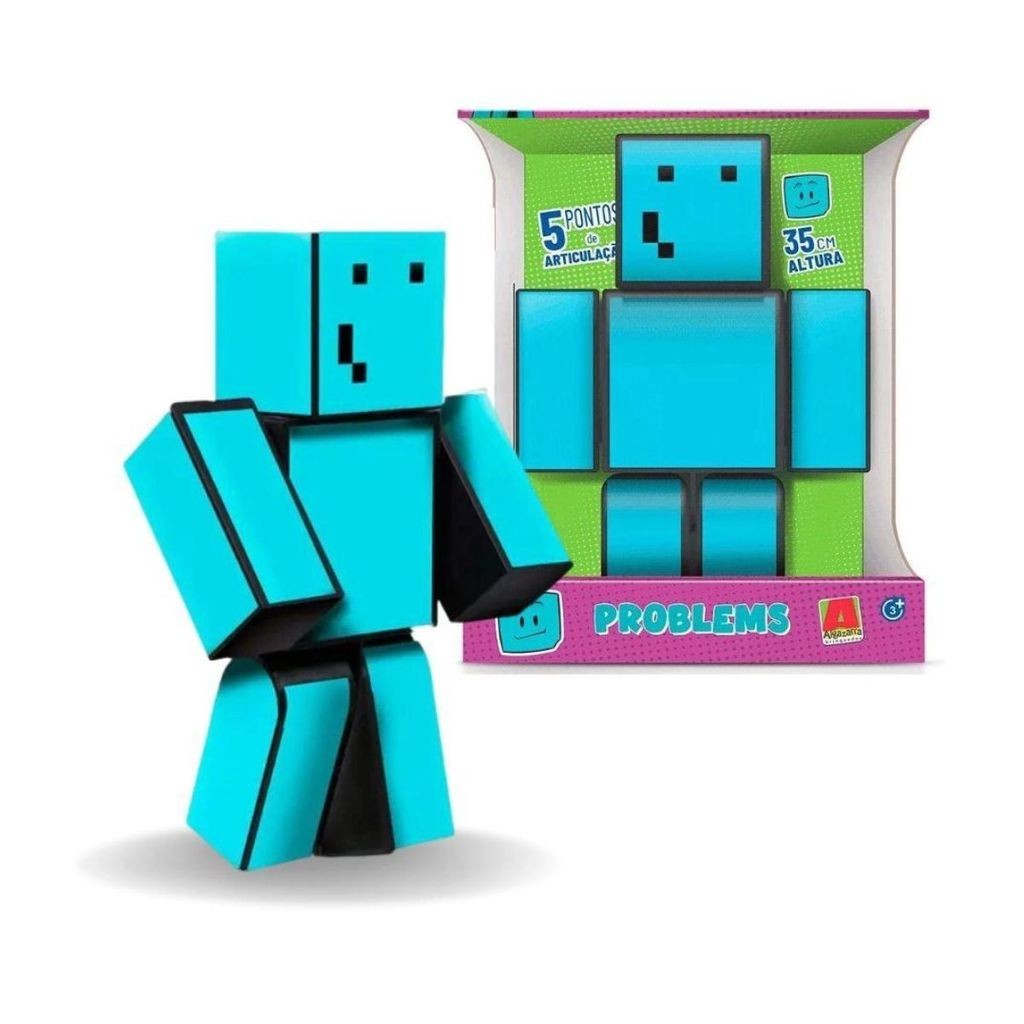 Boneco Problems Minecraft 35 cm | Shopee Brasil