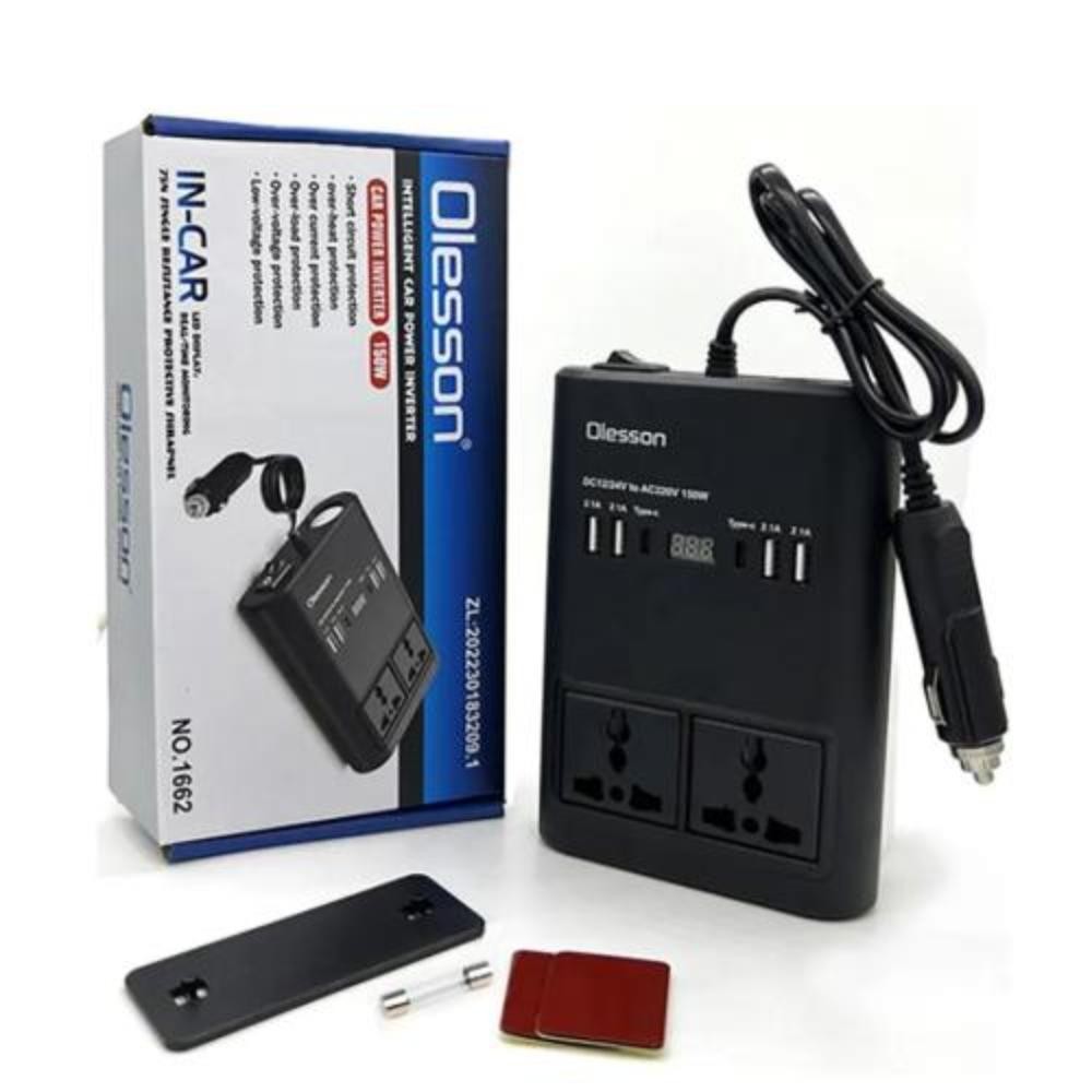 Tomada para Carro Inversor Conversor de Energia 12v para 220v 150w USB | Shopee Brasil