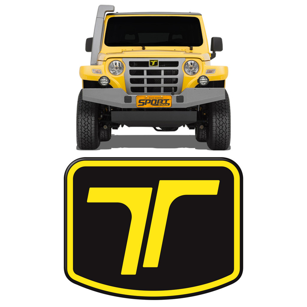 Adesivo Logo Troller 2009/2019 Emblema Frontal Amarelo/preto Genérico ...