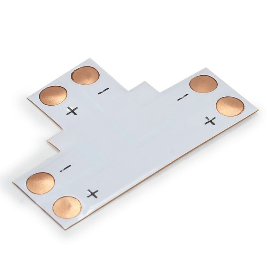 Conector PCB em T para Fita Led 10mm 2 Vias - 10 unidades | Shopee Brasil