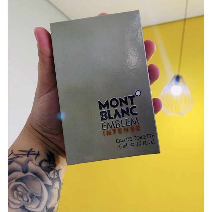 Perfume Mont Black emblem instense 50ML | Shopee Brasil