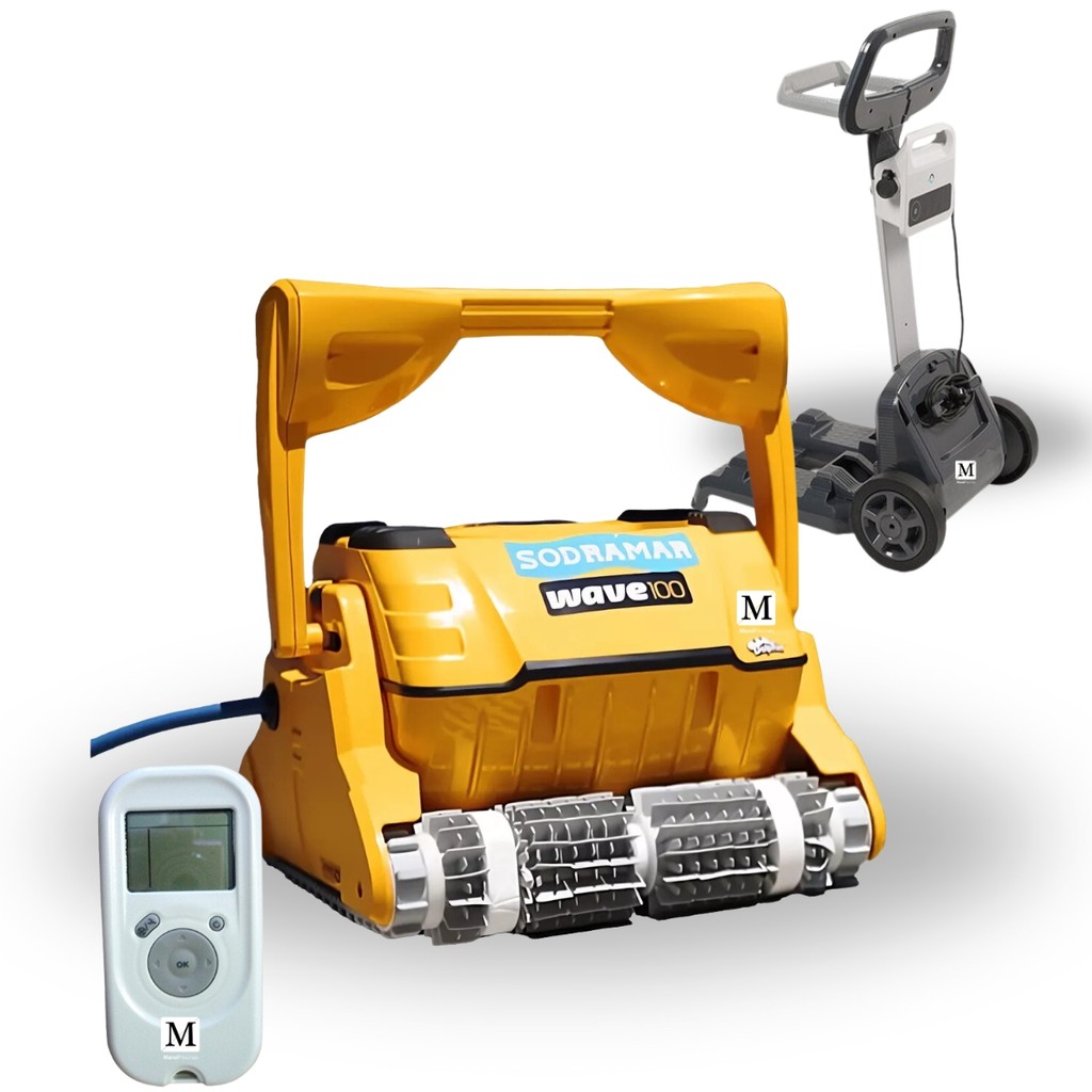 Robô para piscina Sodramar WAVE 100 FUNDO E PAREDE cabo 25m | Shopee Brasil