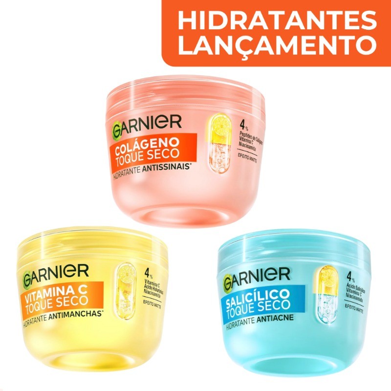 Garnier Hidratante Facial Dry Touch Matte Effect (Escolha Seu) | Shopee ...