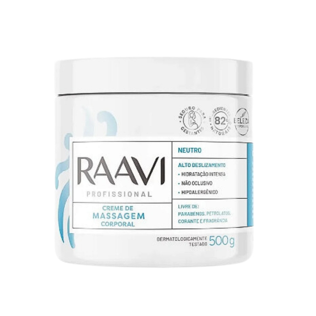 Creme Raavi de Massagem Neutro 500g | Shopee Brasil