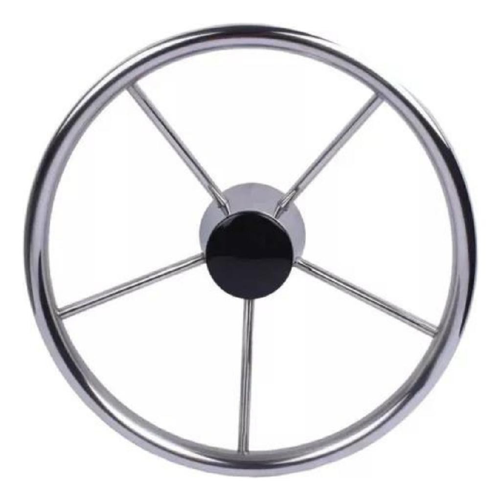 Volante Nautico Universal Inox Barco Lancha Embarcação 395mm | Shopee ...