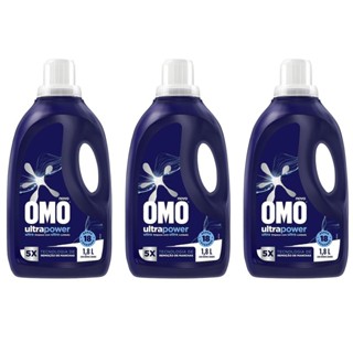 Kit 3 Lava Roupas Líquido Omo Ultra Power 1,8L cada | Shopee Brasil