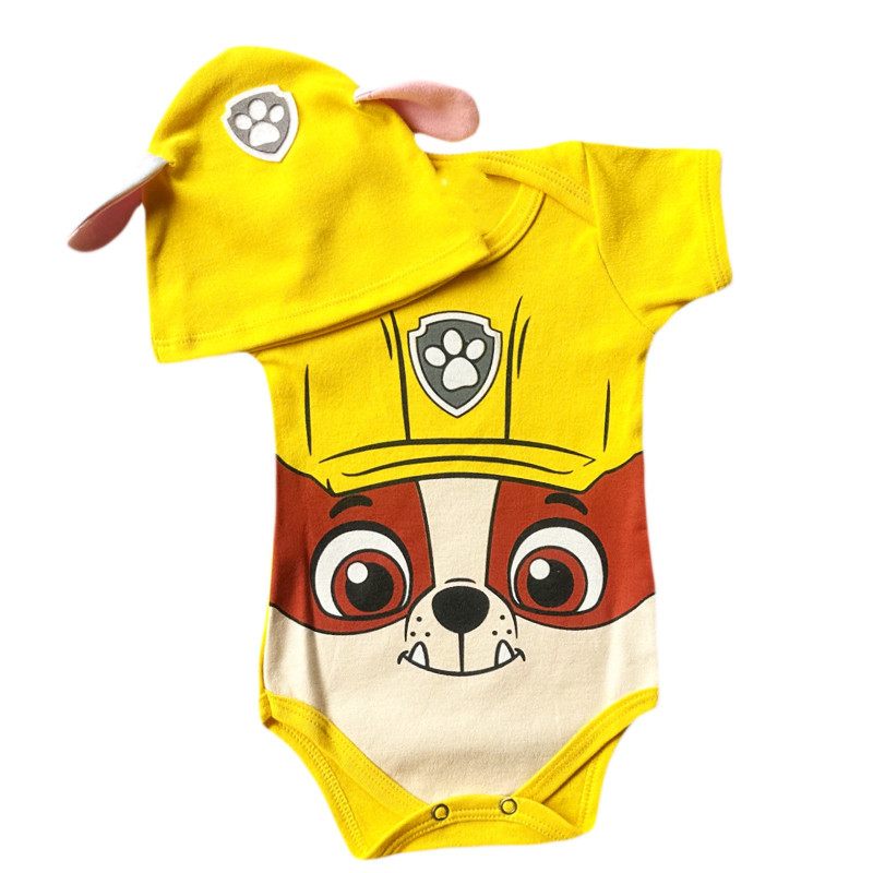 Body Bebê Temático Mesversário Fantasia Rublee Patrulha Canina com ...