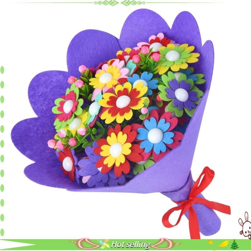 Bouquet Para Crianças Artesanato Infantil Flores Jardim De Infância ...