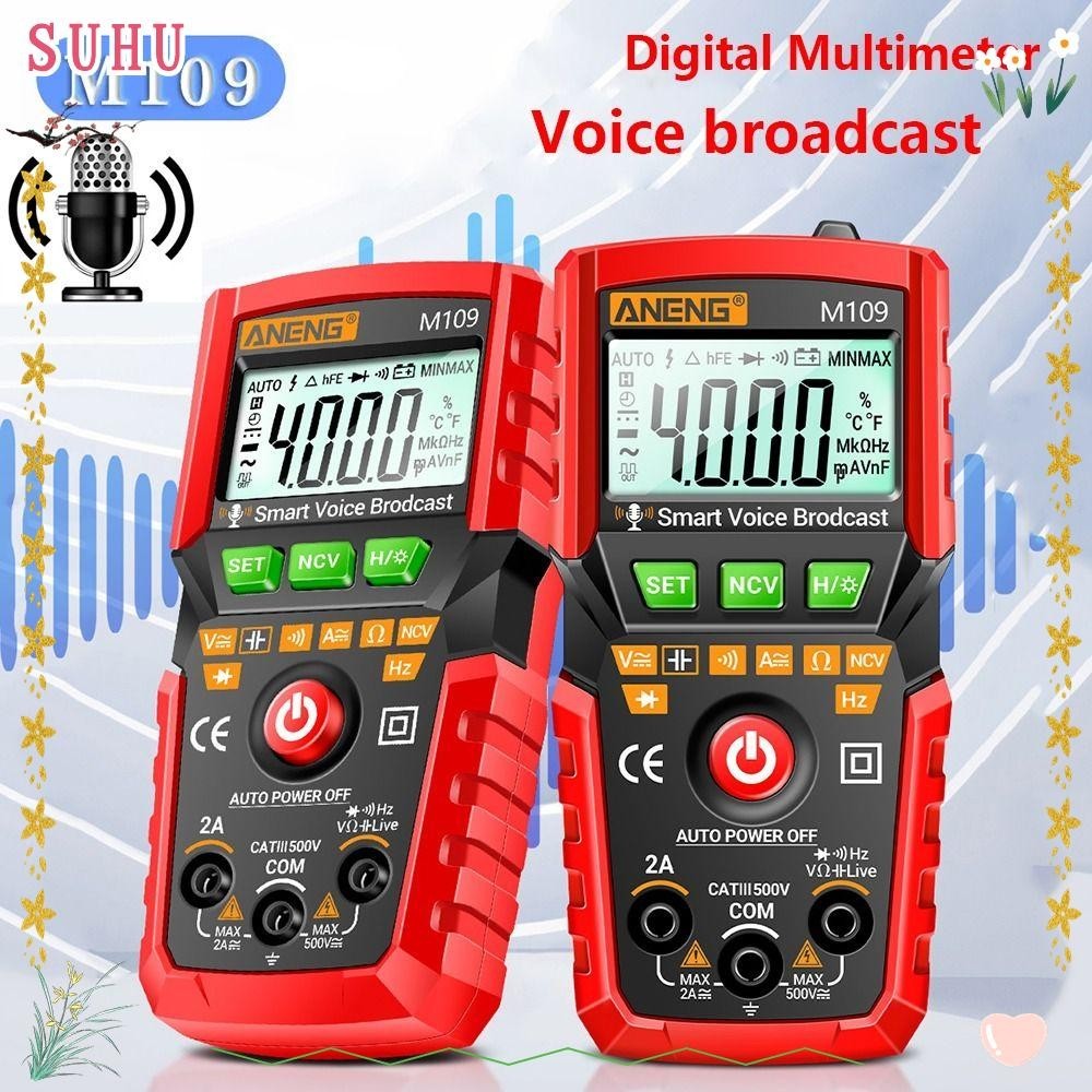 Multímetro Digital SUHU , 4000 Contagem True RMS Multimetro Meter , Profissional AC/DC Voice ...