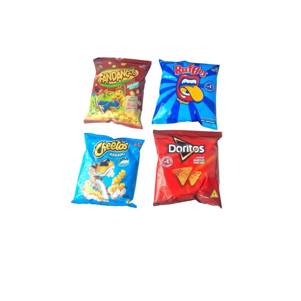Elma Chips Cheetos + Ruffles + Doritos + Fandangos Cx 80un | Shopee Brasil