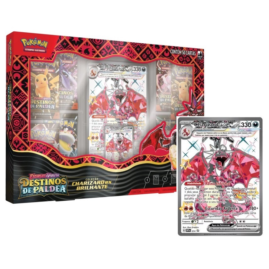 Box Pokemon Destinos De Paldea Charizard Ex | Shopee Brasil
