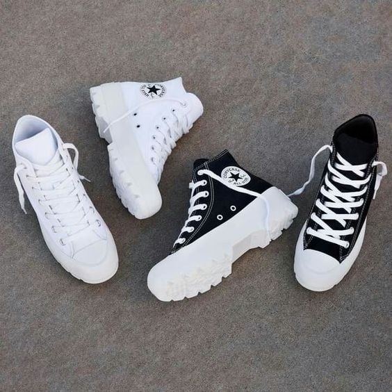 Tênis bota All Star Chuck Taylor Tratorado Salto Plataforma em Promoção ...