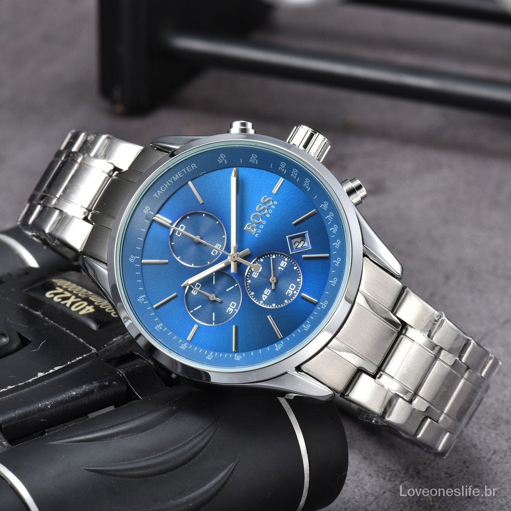 Relógio de moda Relógio de quartzo masculino Relógio BOSS Calendário de ...