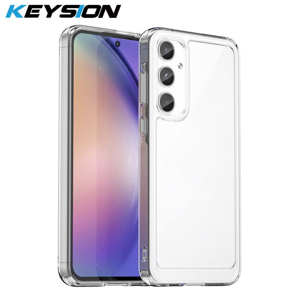 KEYSION Capa Transparente À Prova De Choque Para Samsung A55 5G A35 A25 A15 A05 Soft TPU ...