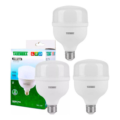Kit 3 Lâmpadas Led Bulbo 30w Bivolt Alta Potência Comércio Loja ...