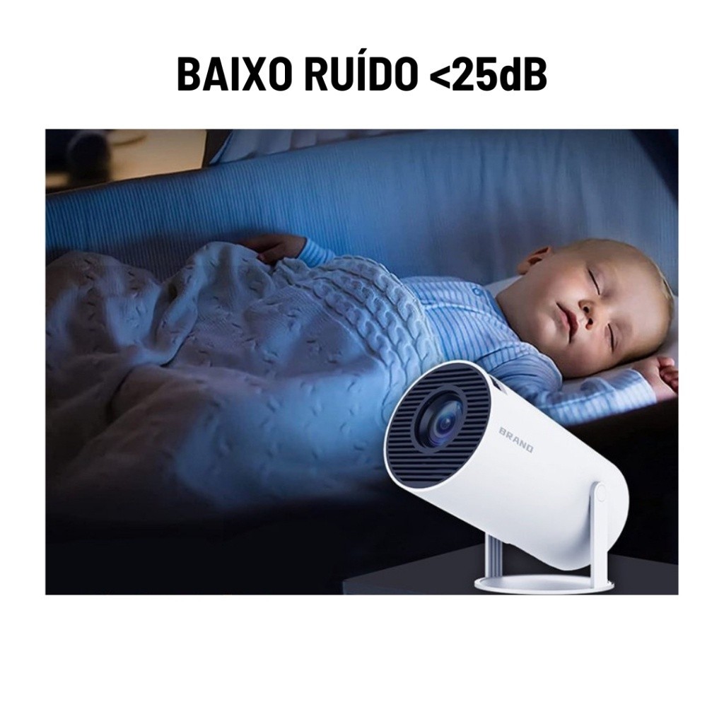 Projetor 4K HD 150 Polegadas Celular, Tv B0x, Xbox, PS, Pc, Wifi e ...