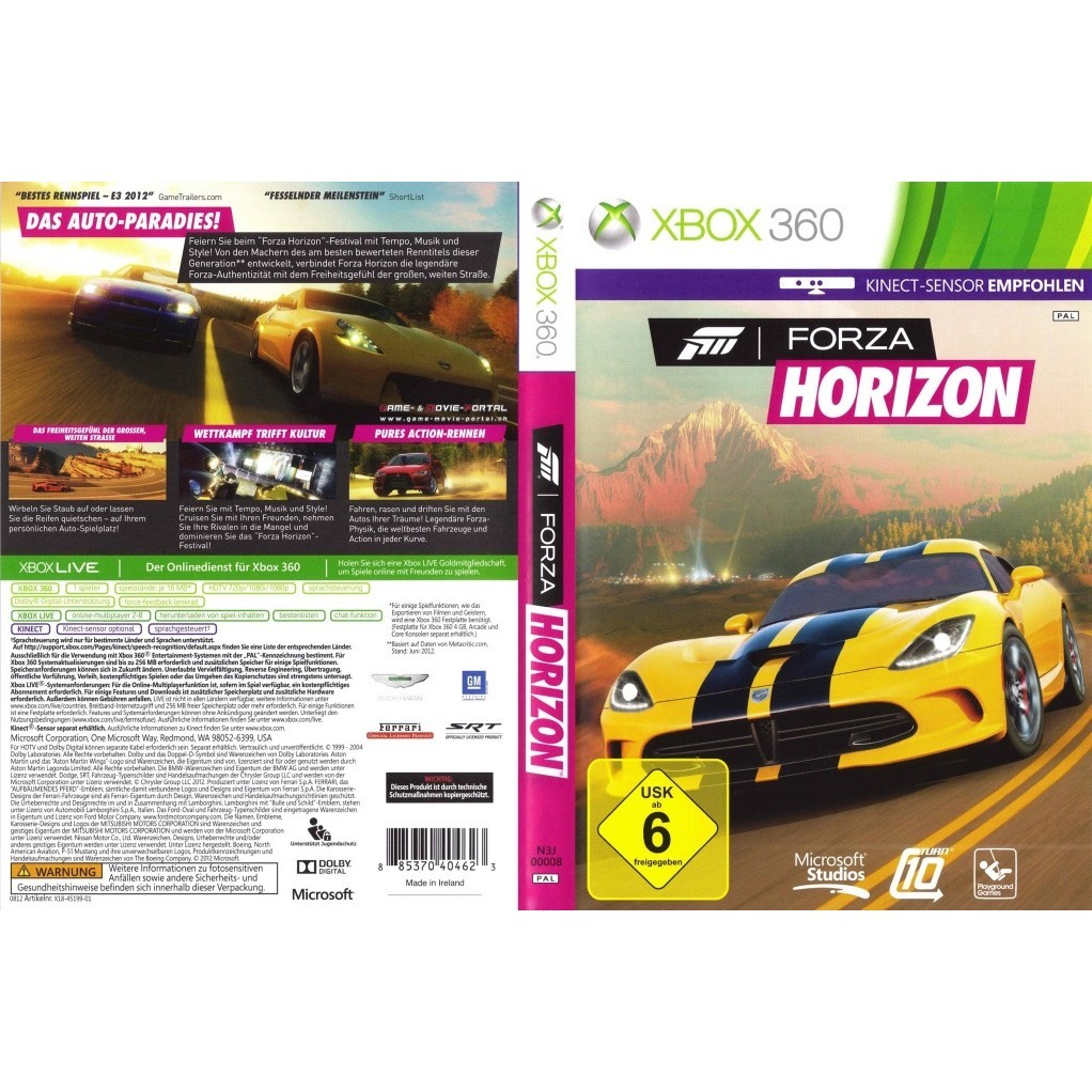 Forza Horizon XBOX 360 destra.va.do LTU/LT 3.0 desblo.que.ado - Grava ...