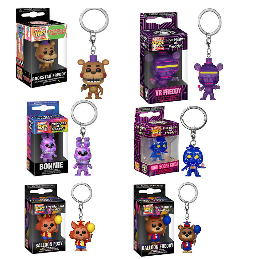 Funko Pop Five Nights At Freddy's Keychain FNAF Freddy Bonnie Foxy Ação ...