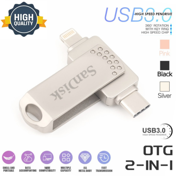 Ultra Dual Drive 1TB iXpand Flash 512GB TypeC Otg Pendrive Para iPhone ...