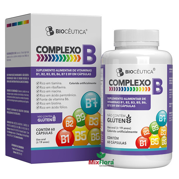 COMPLEXO B 60 Cápsulas Biocêutica | Shopee Brasil