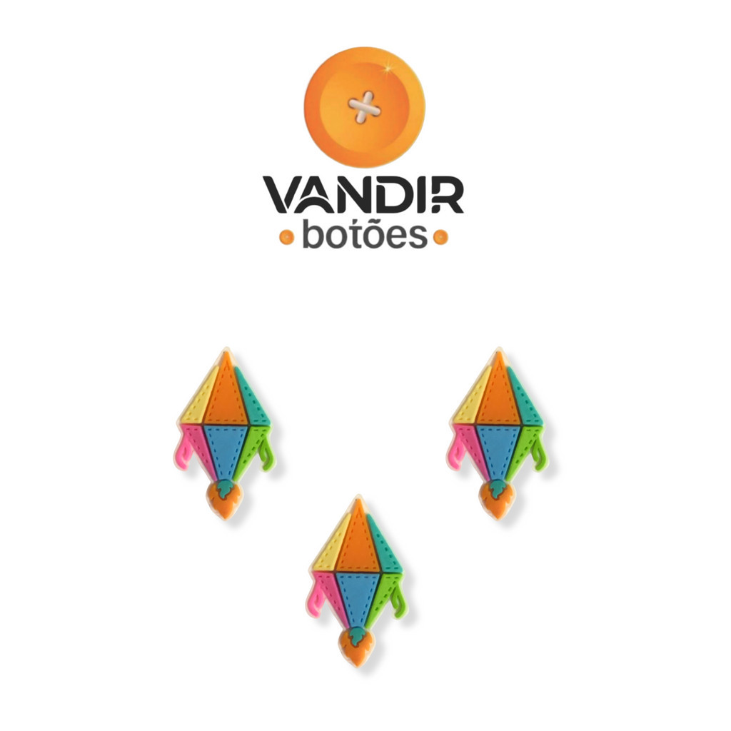 Aplique Emborrachado Pipa Cor Pastel APE525 - 3 und | Shopee Brasil