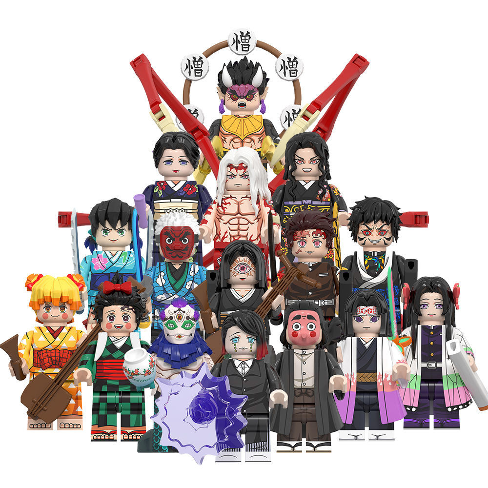 Compatível com Lego Anime Series Demon Slayer Kamado Tanjiro Demon ...