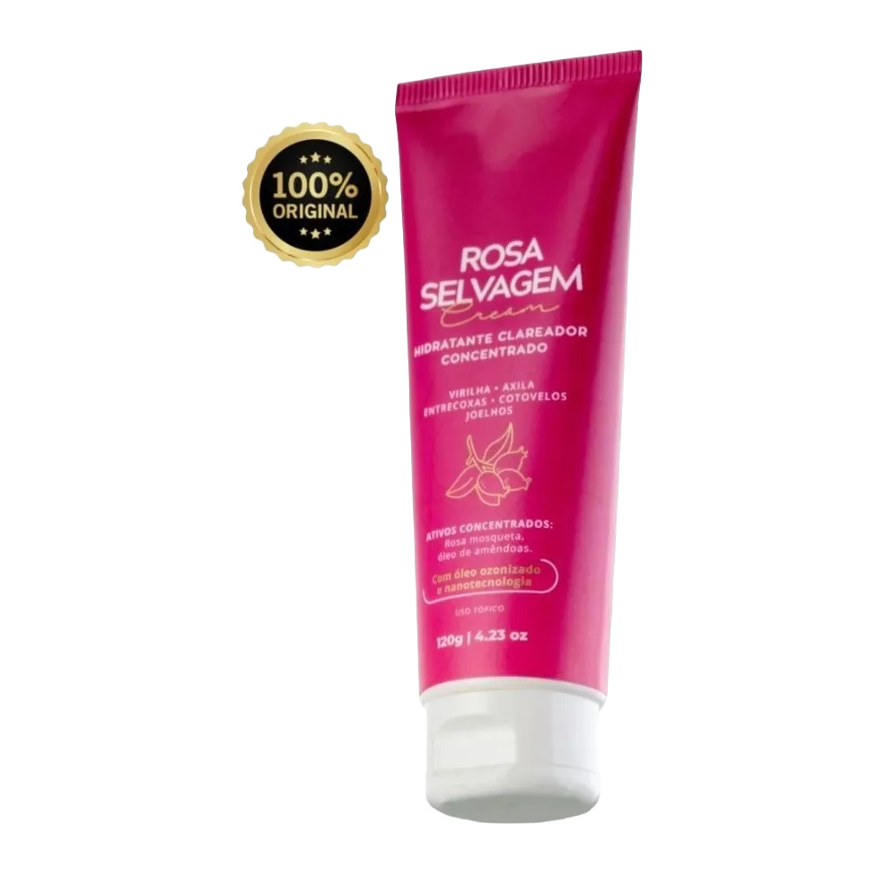 Rosa Selvagem Creme Hidratante Clareador Concentrado 120g | Shopee Brasil