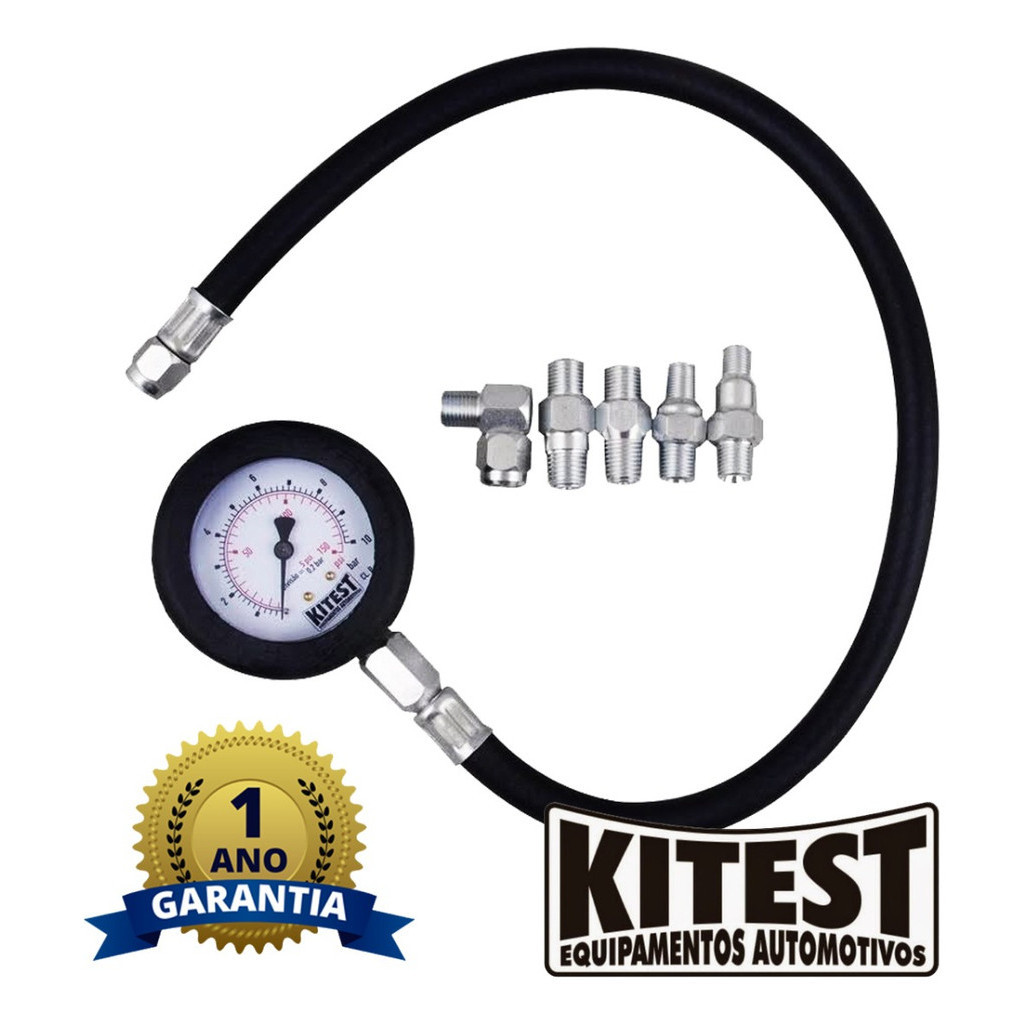 Manometro Para Medir Pressão Da Bomba De Óleo Kitest Ka008/5 | Shopee ...