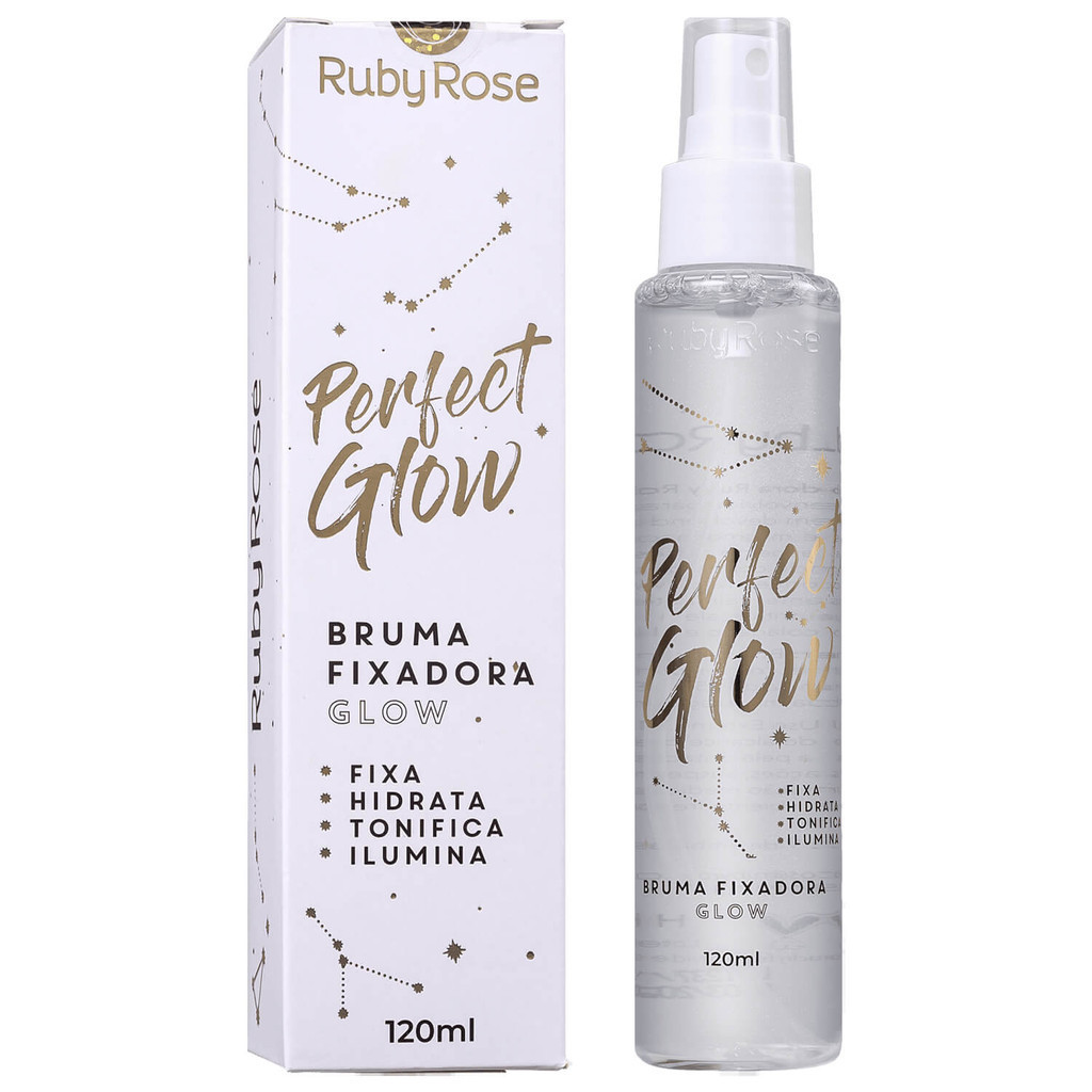 Bruma Fixadora Maquiagem Ruby Rose Perfect Glow 120ml | Shopee Brasil