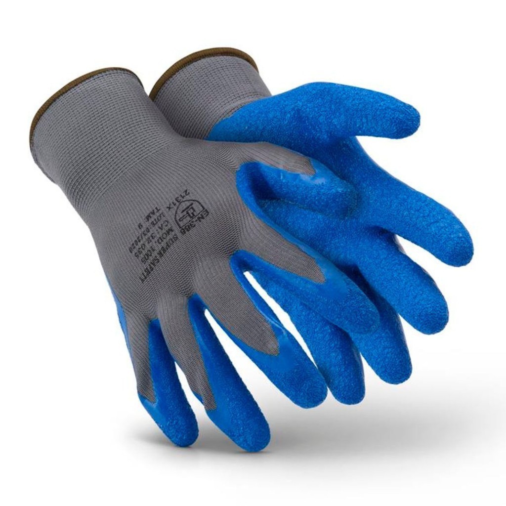 Luva Segurança Obra Ss1005 Super Safety 32035 Textil/Látex | Shopee Brasil