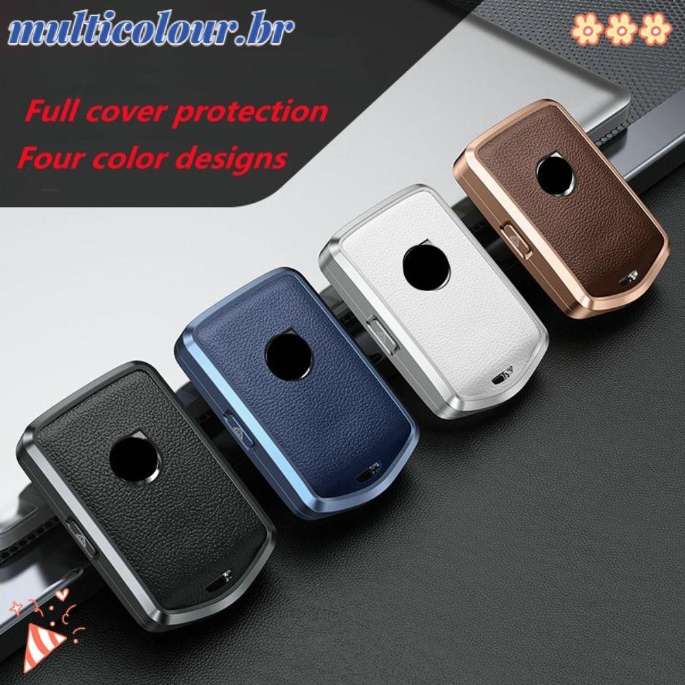 Tampa Chave MULTICOLOUR , Proteção De Couro Metálico Carro Key , Holder ...