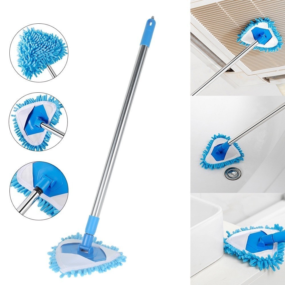Mini Mop Multiuso Triângulo Retrátil Limpeza Banheiro Chão | Shopee Brasil