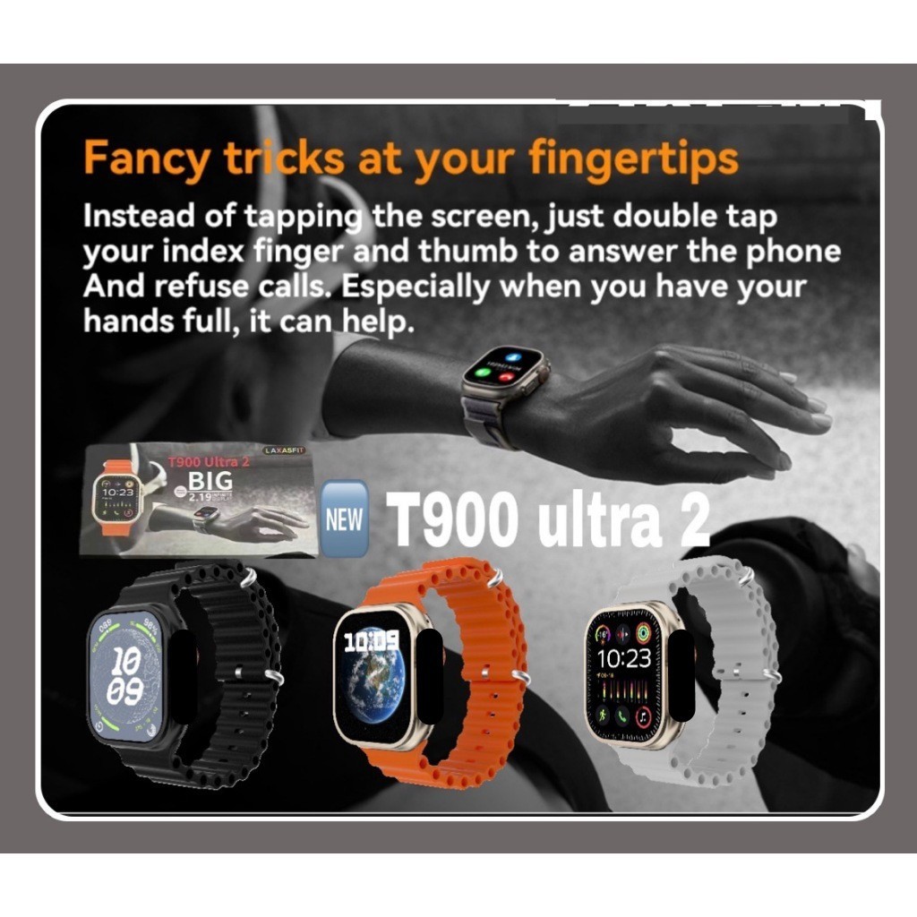 T900 Ultra2 Smartwatch Relógio Inteligente De Resposta De Chamada Série Ultra Bluetooth 49mm ...