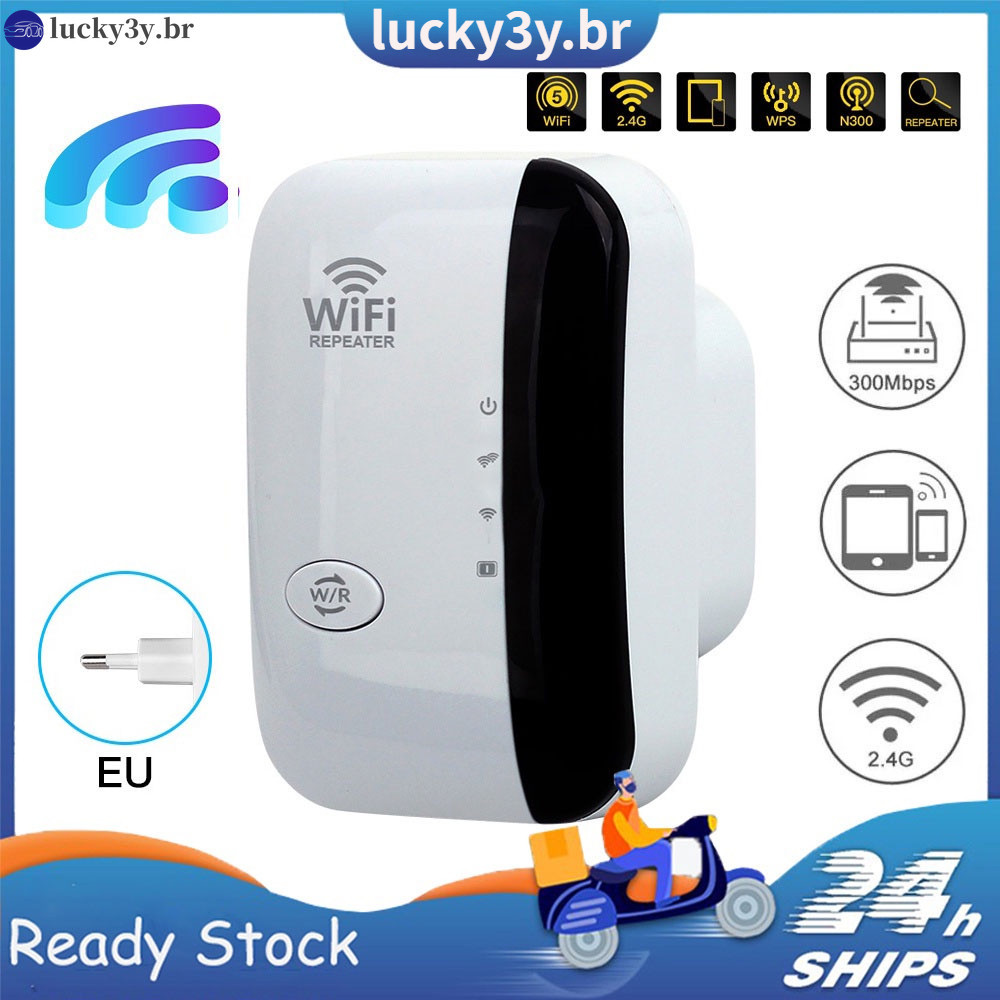 Sem Fio Wi-Fi Extensor Repetidor Amplificador De Longo Alcance 802.11N ...
