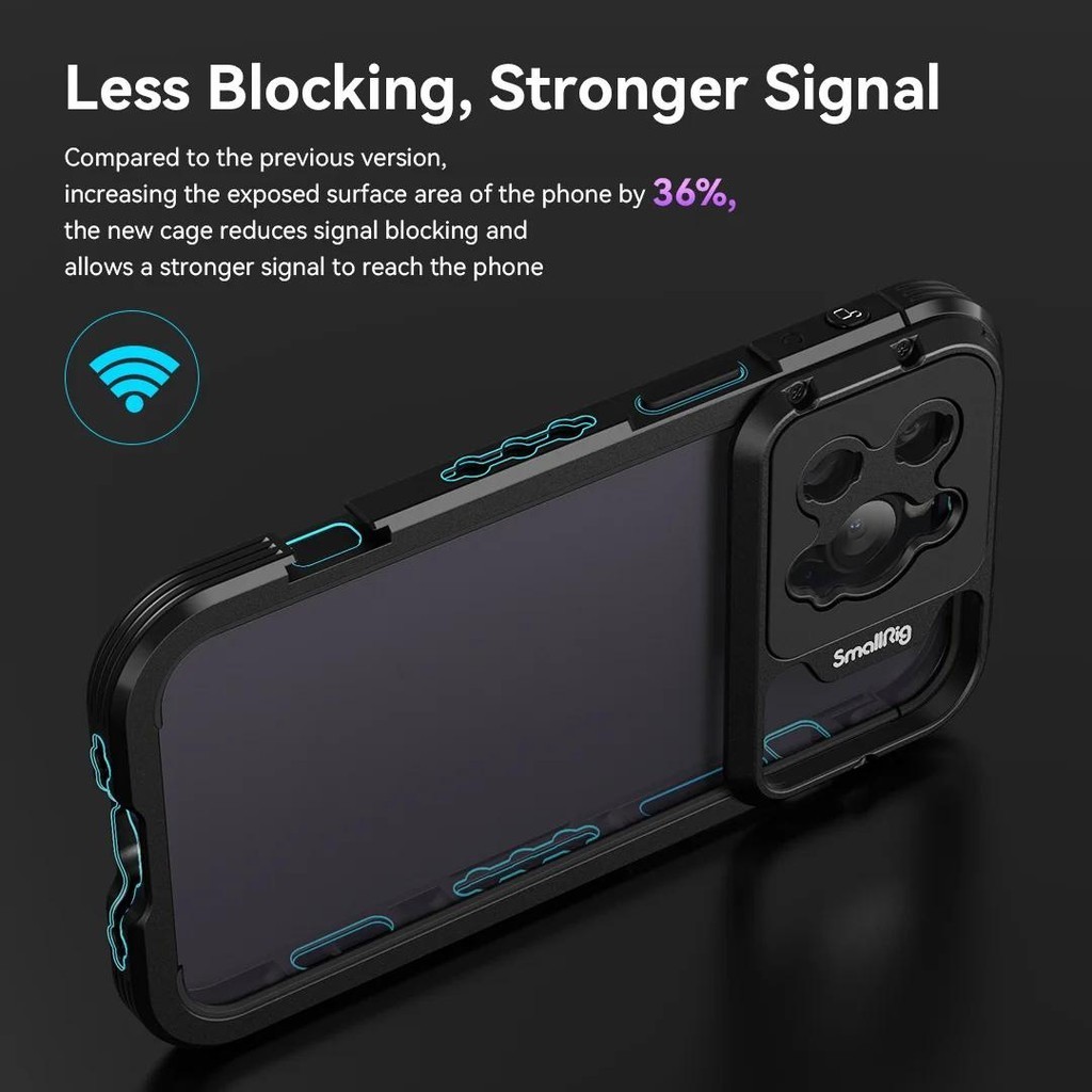 Gaiola De Vídeo SmallRig Para IPhone 14 Pro Max Com Sapatos Duplos De ...