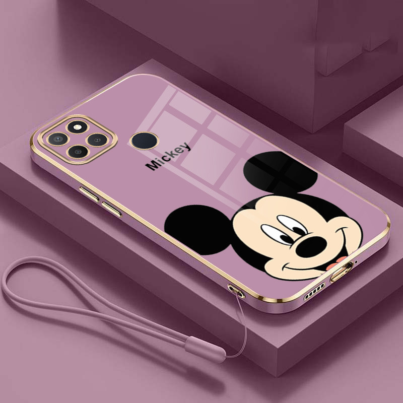 infinix Smart 6 7 smart7 Luxo Fofo Mickey Mouse Casing Square Edges ...